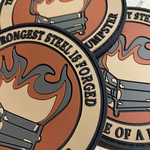 Dumpster Fire Morale Patch | Original | PVC Hook and Loop Patch - Etsy