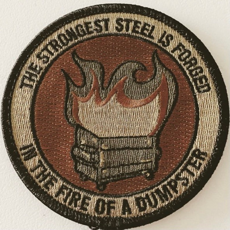 Dumpster Fire Morale Patch - Etsy