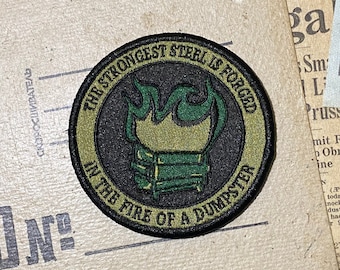 Dumpster Fire Morale Patch - Etsy