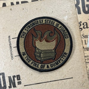 Dumpster Fire Morale Patch - Etsy
