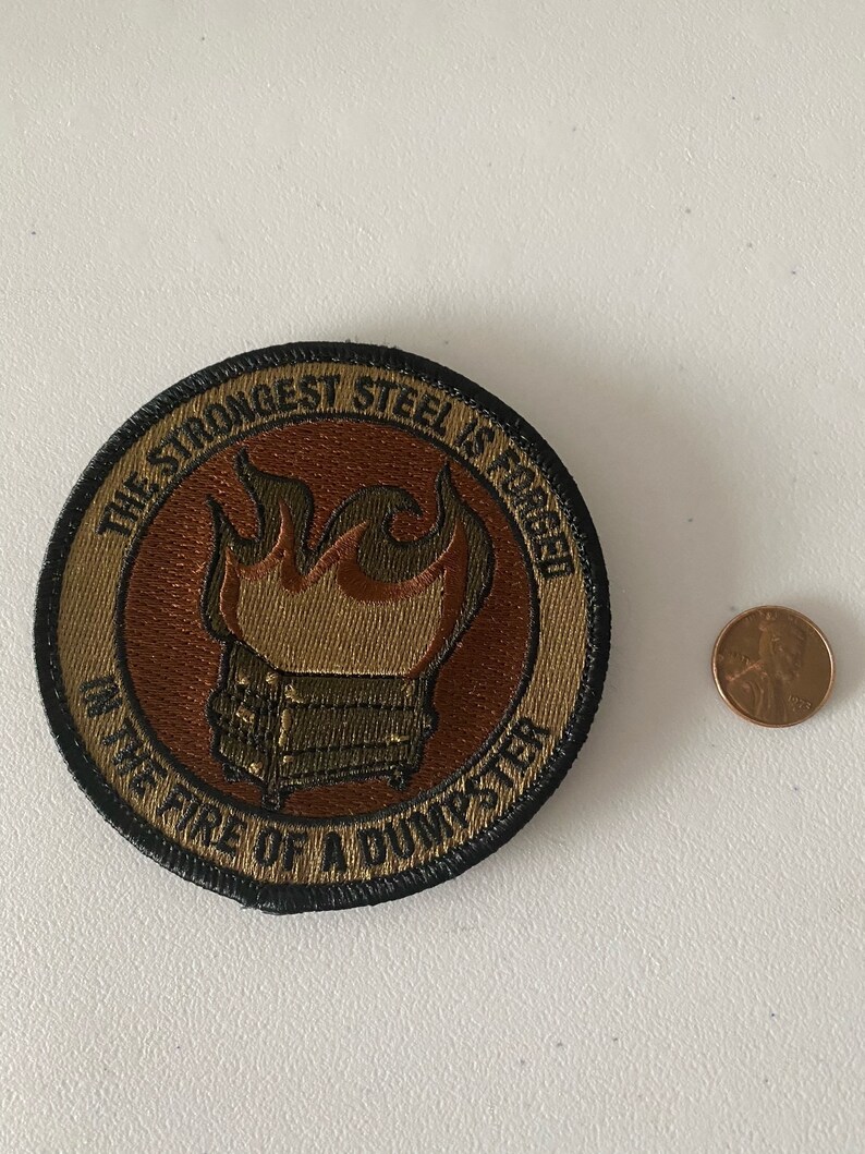 Dumpster Fire Morale Patch - Etsy