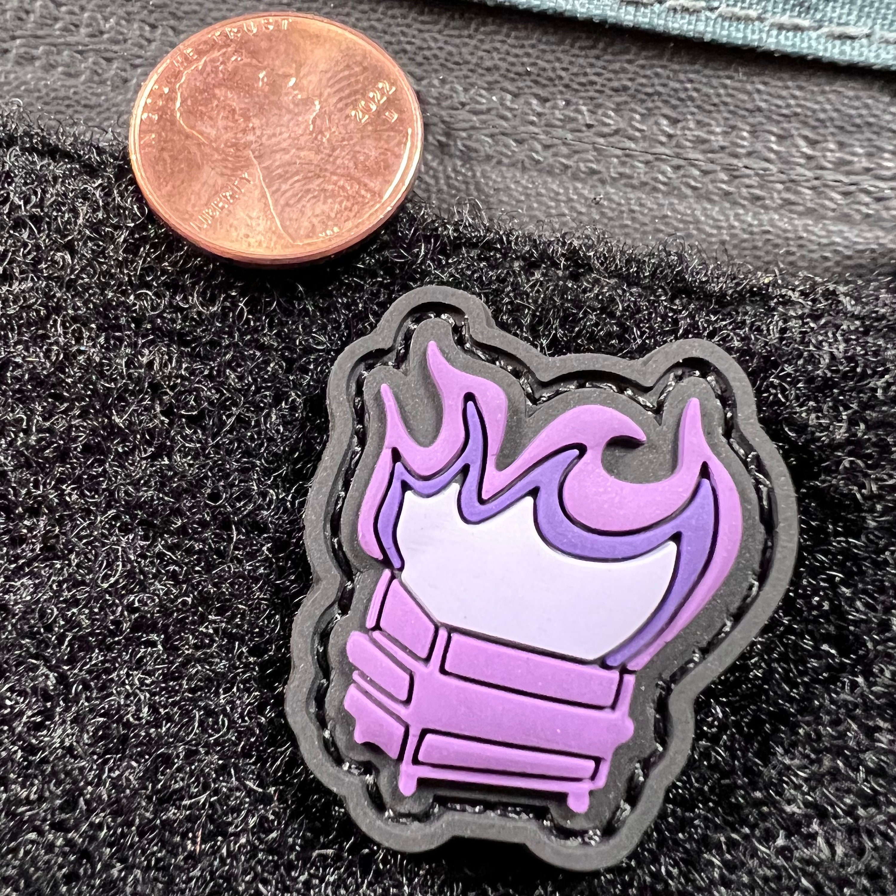 Mini Dumpster Fire Patch | 3D PVC I Sand — The Fine Art Revolution