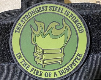 Dumpster Fire Morale Patch - Etsy