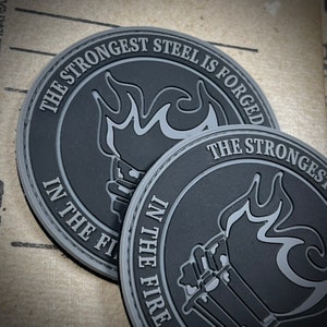 PVC Dumpster Fire Morale Patch | Dark Mode - Etsy