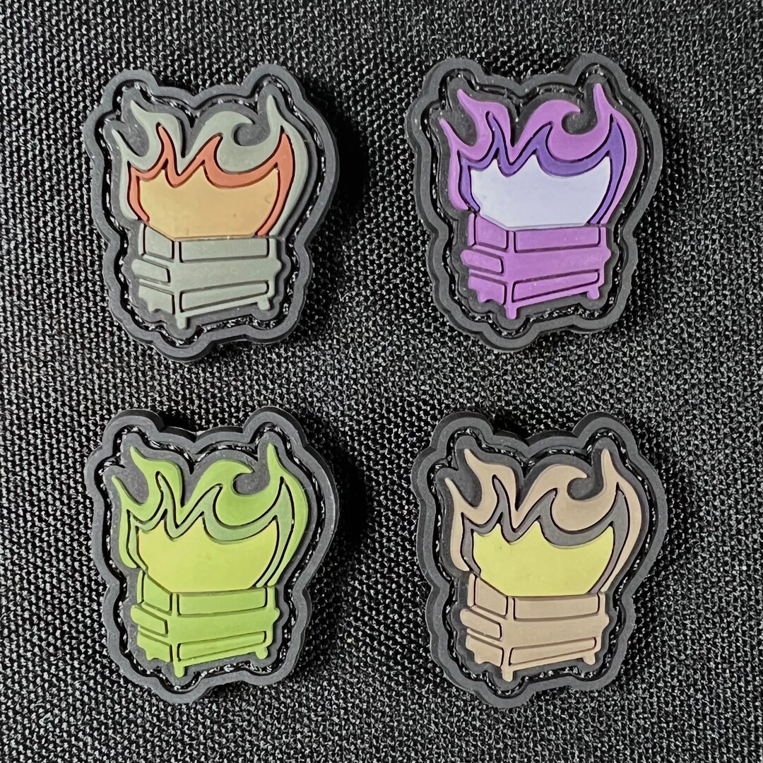 Mini Dumpster Fire Patch Bundle 3D PVC 4 Variants - Etsy