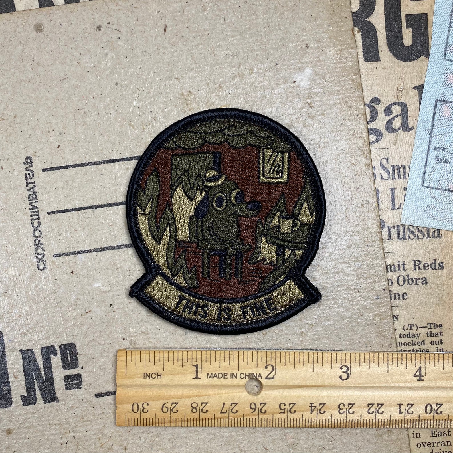 This is Fine OCP Embroidered Morale Patch - Etsy