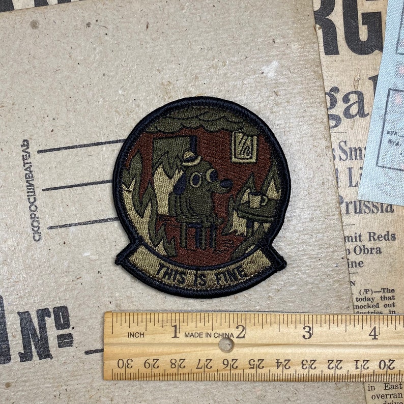 This is Fine OCP Embroidered Morale Patch - Etsy UK