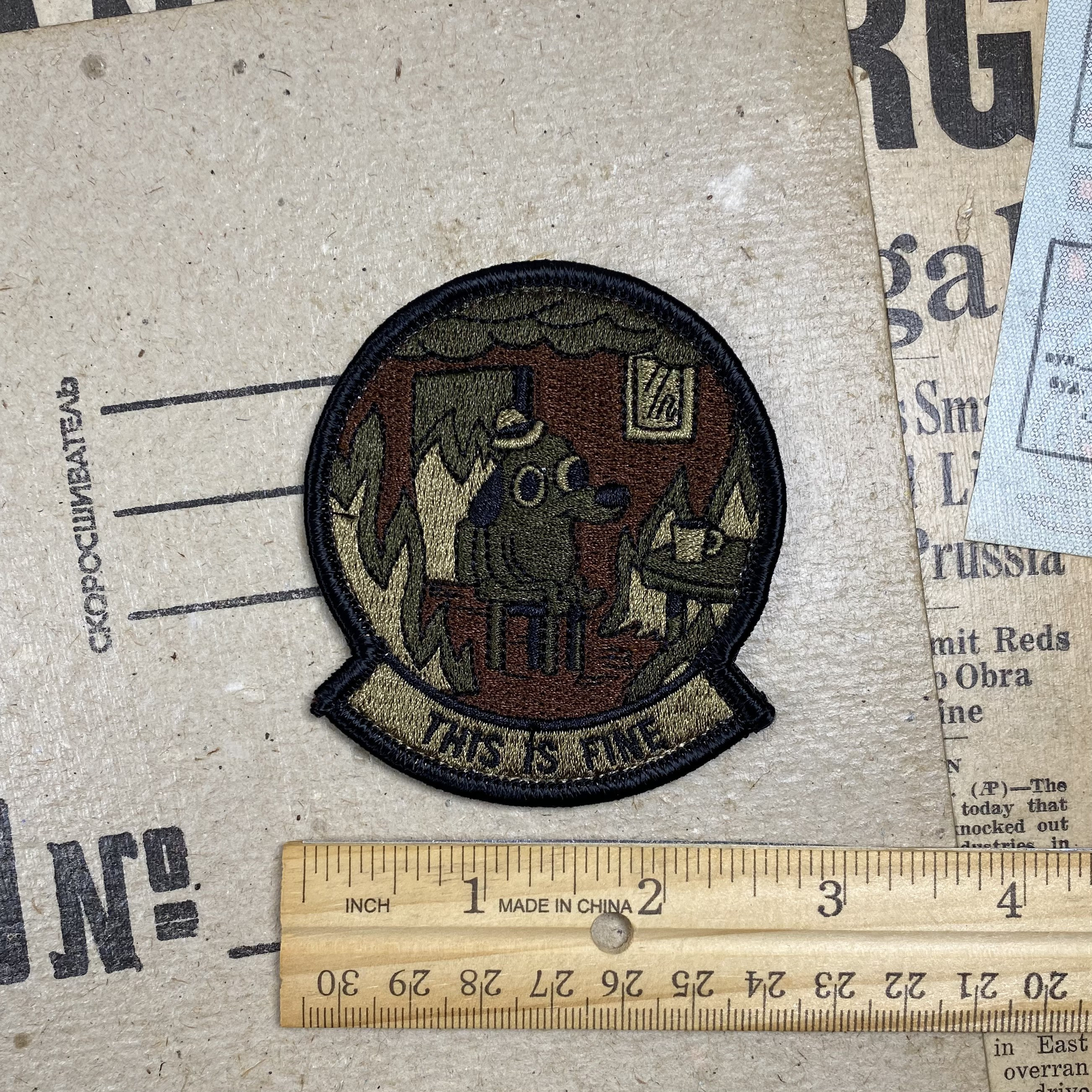 This is Fine | OCP Embroidered Morale Patch - Etsy