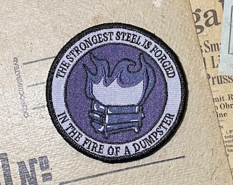 Dumpster Fire Morale Patch - Etsy
