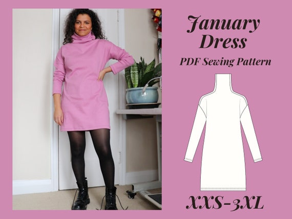 Sweater Dress PDF Sewing Pattern | Etsy