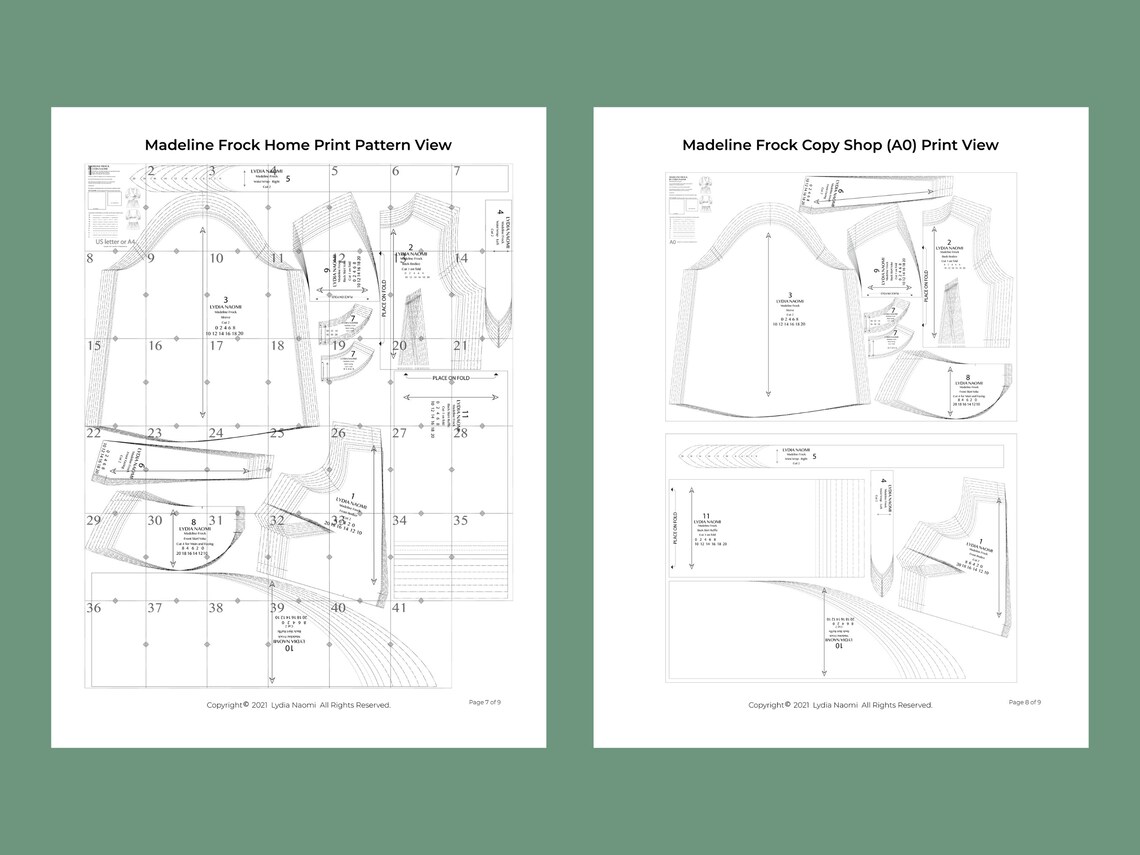 Ruffle Wrap Dress Sewing Pattern Madeline Frock Party - Etsy