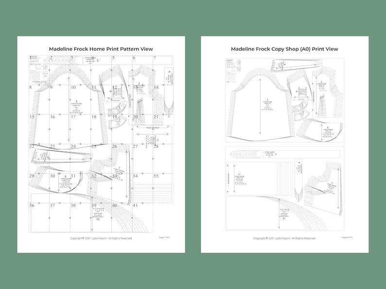 Ruffle Wrap Dress Sewing Pattern Madeline Frock Party - Etsy