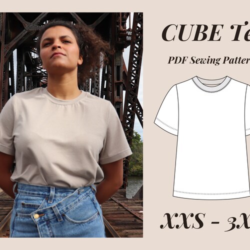 Boxy T-shirt Sewing Pattern PDF Sizes XXS-3XL - Etsy Australia