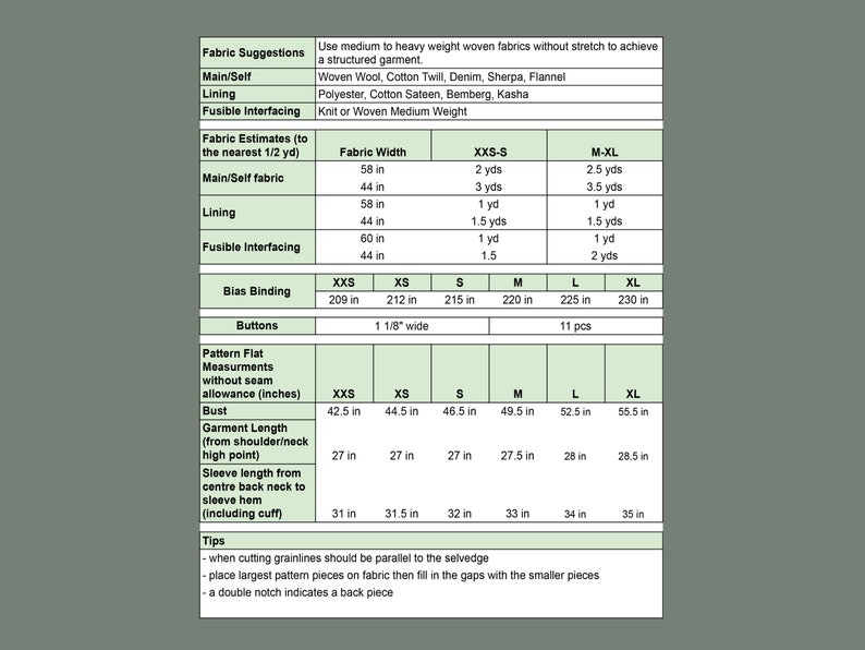 Betsy Utility Jacket Pattern XXS-XL With Youtube Sewing - Etsy