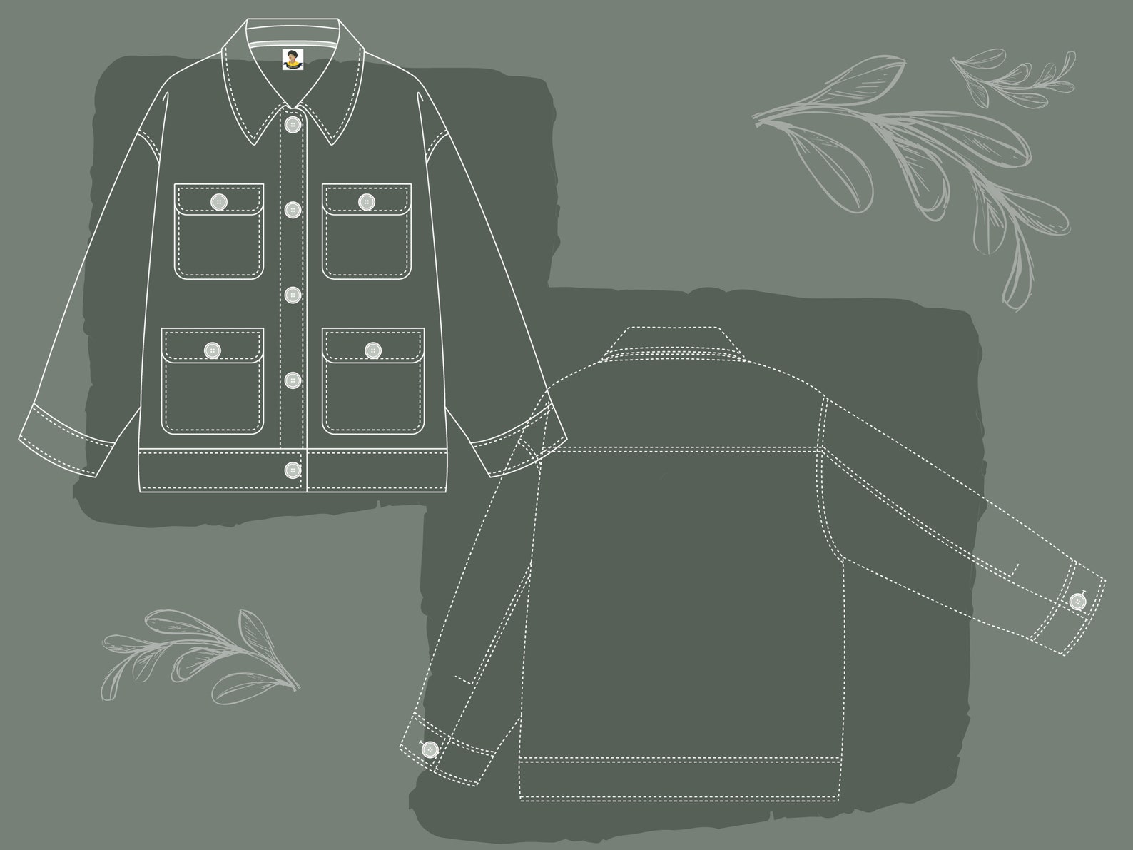 Betsy Utility Jacket Pattern XXS-XL With Youtube Sewing - Etsy