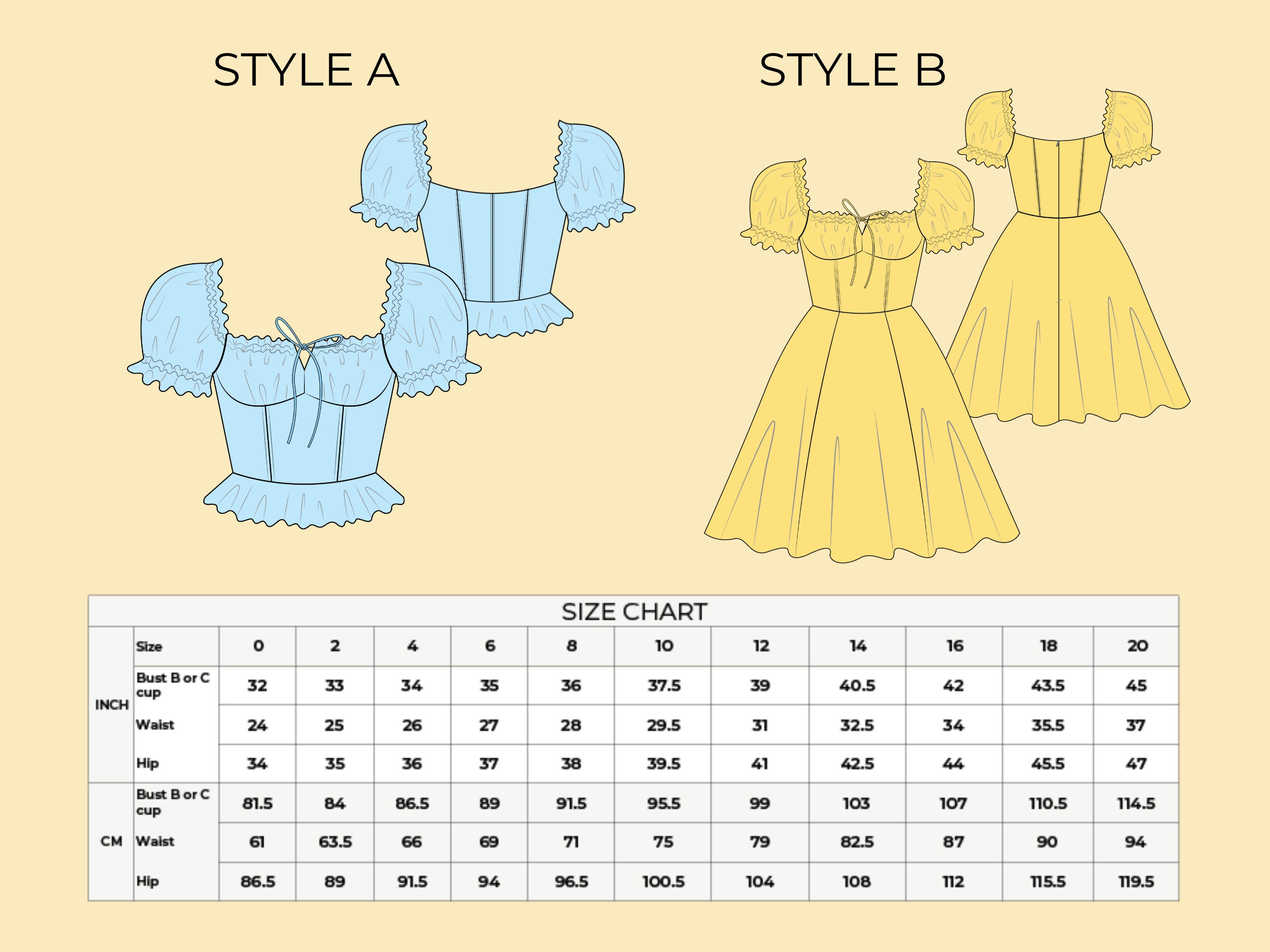 Milkmaid Sewing Pattern With Video Tutorial - Etsy Australia