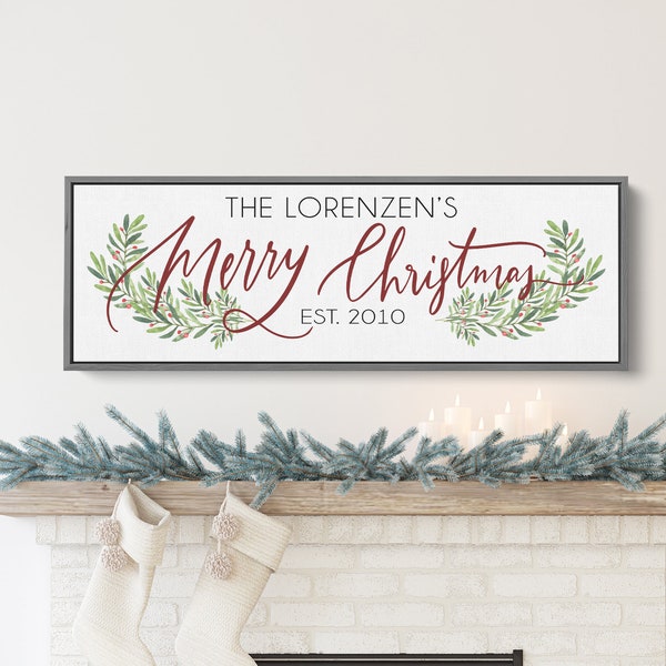 Christmas Personalized Sign - Etsy