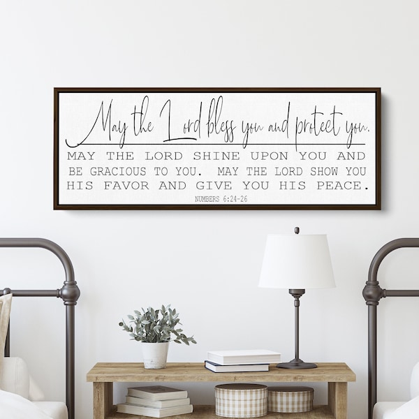 May the Lord Bless You and Keep You Sign - Etsy