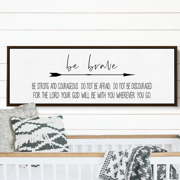 Be Brave Wall Art - Etsy