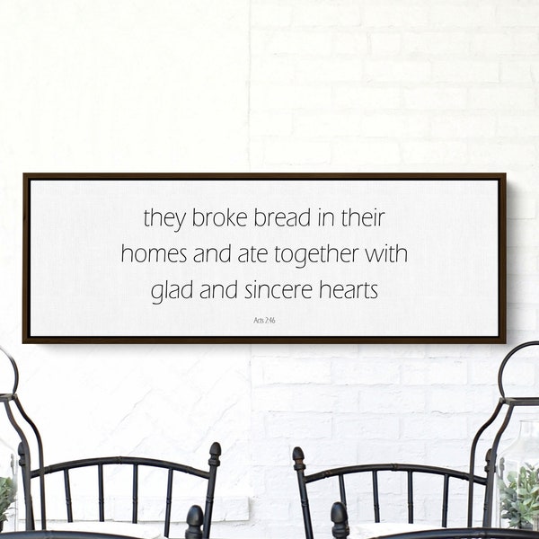 They Broke Bread in Their Homes Sign - Etsy