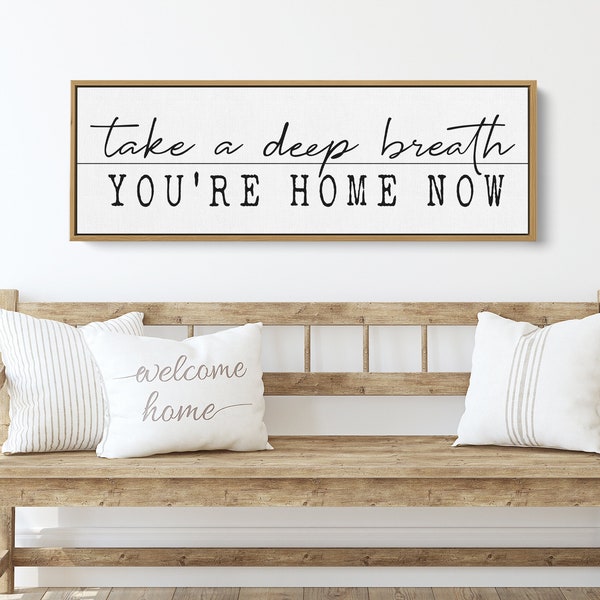 Deep Breath Sign - Etsy