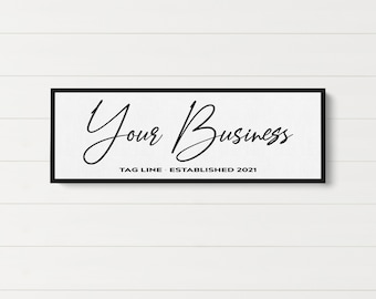 Canvas Business Sign - Etsy