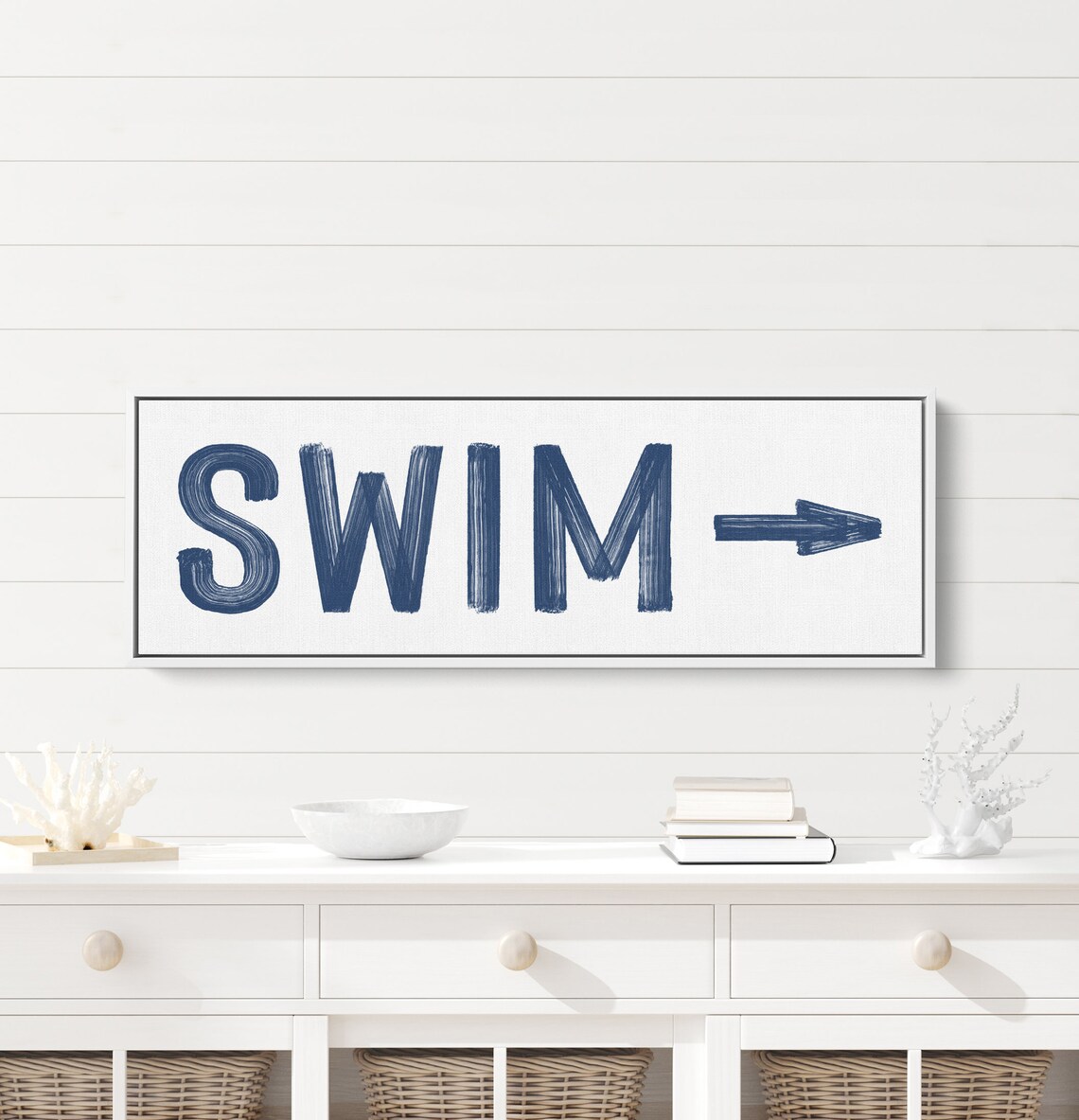 Large Swim Direction Sign With Arrow Pool House Decor | Etsy