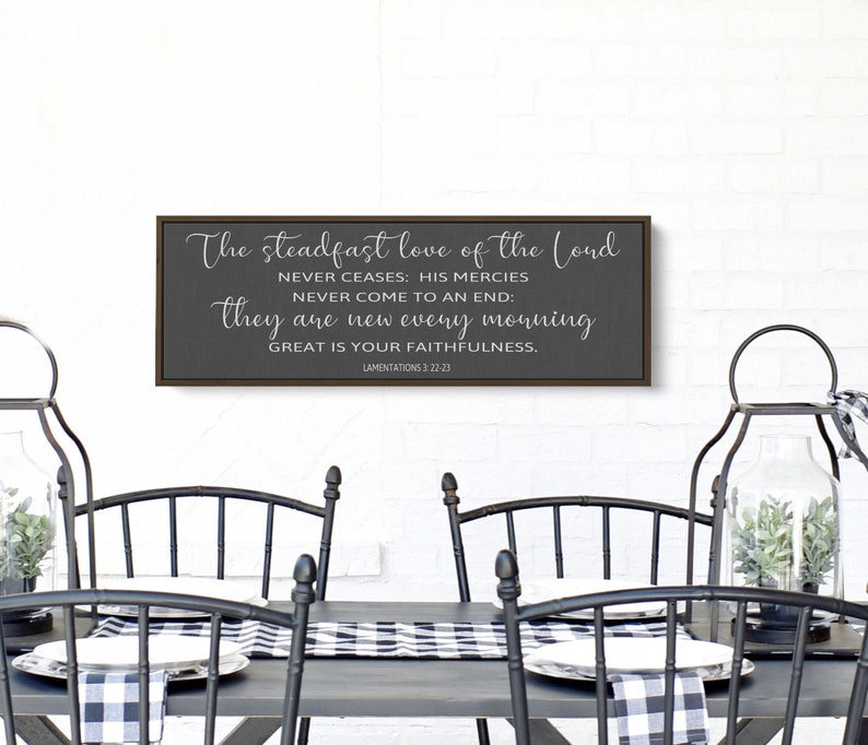 The Steadfast Love of the Lord Never Ceases Lamentations - Etsy