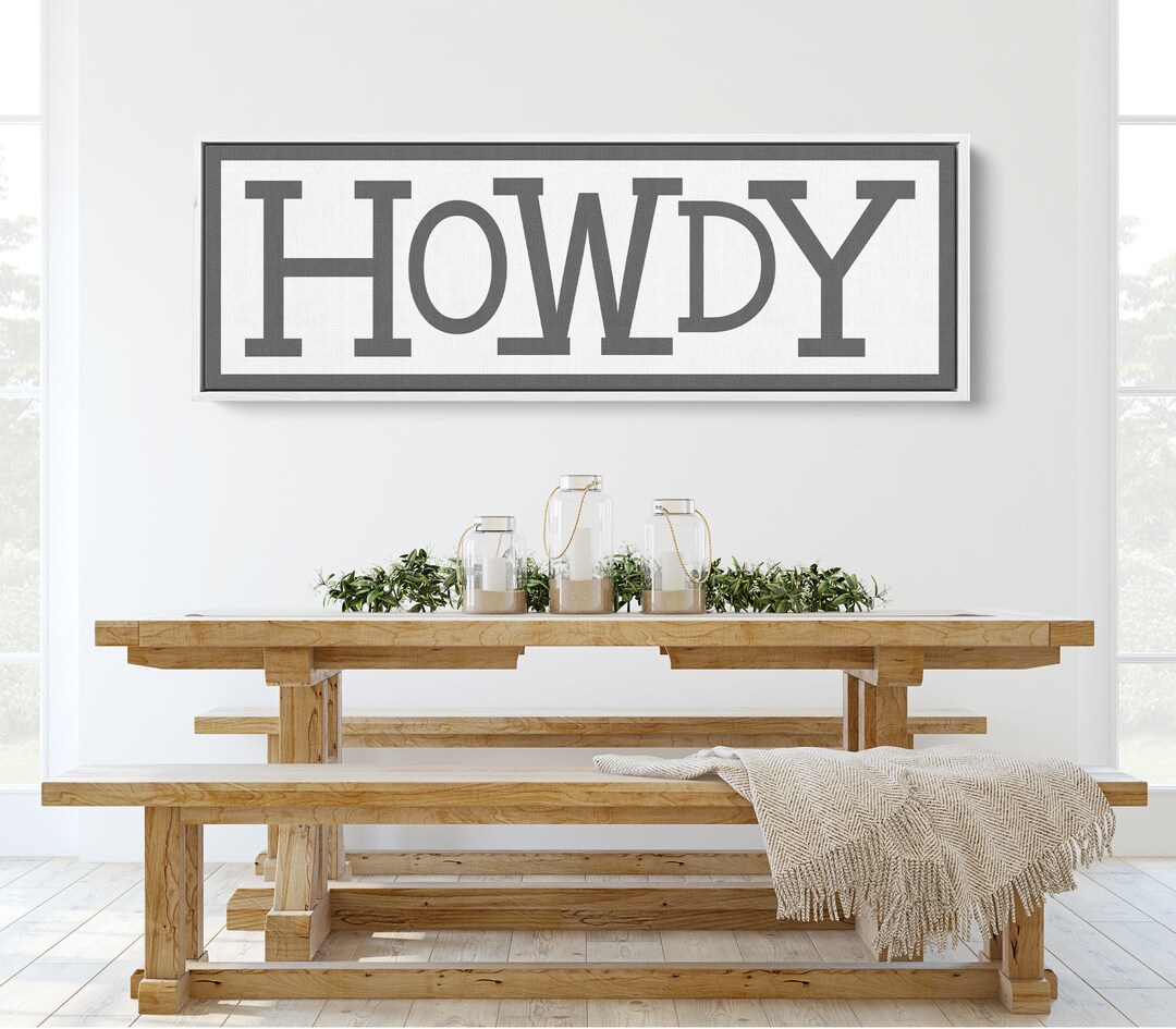 Howdy Art | Modern Wall Decor | Baby Nursery | Entry Wall Hanging ...