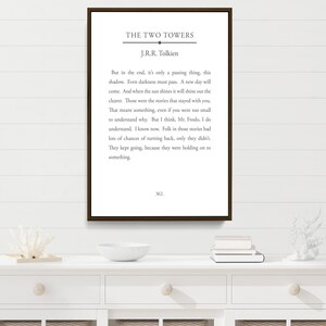 JRR Tolkien Quote Tolkien Wall Art Lord of the Rings Quote the Two ...