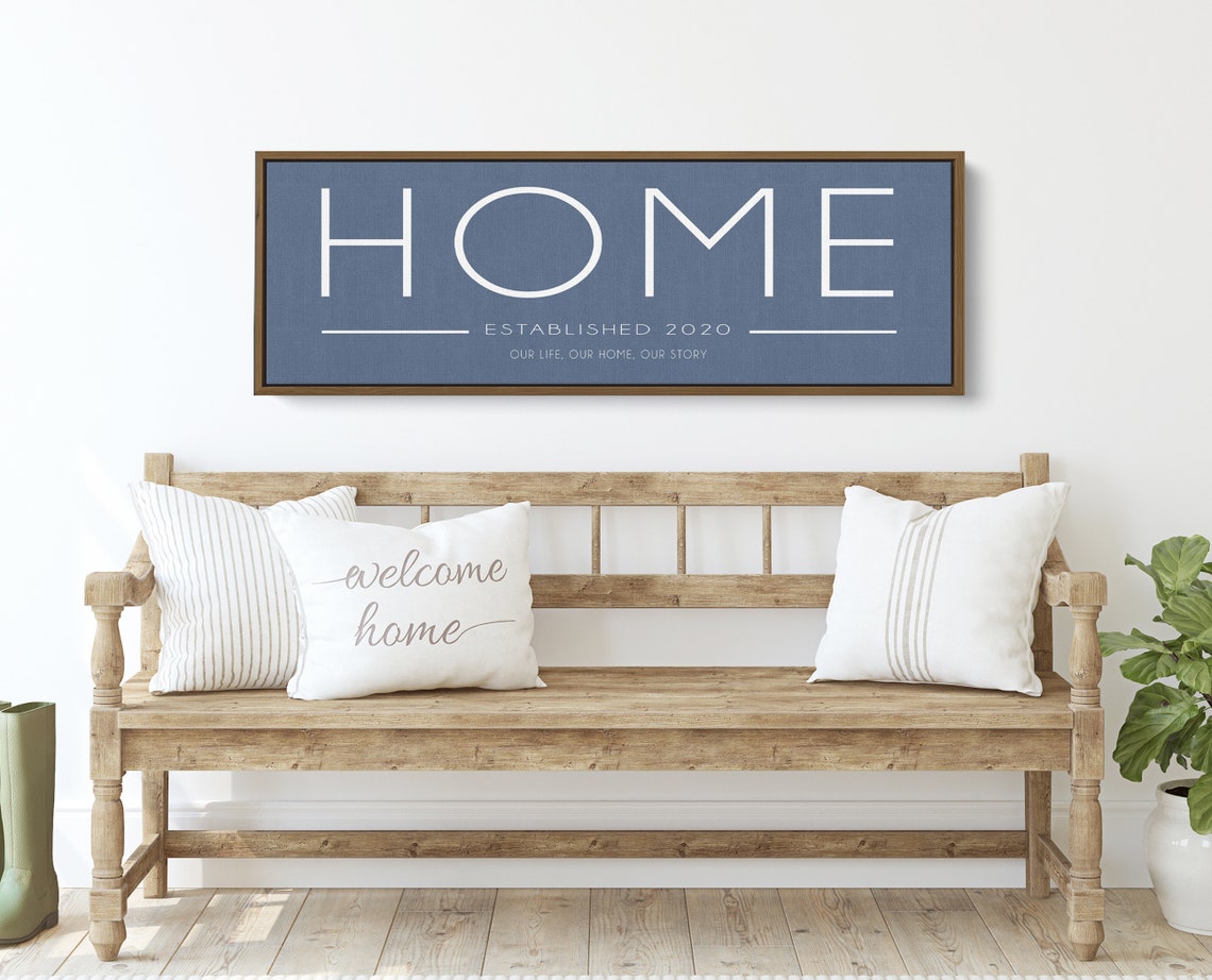 Personalized Home Sign Our Story Our Life Living Room | Etsy