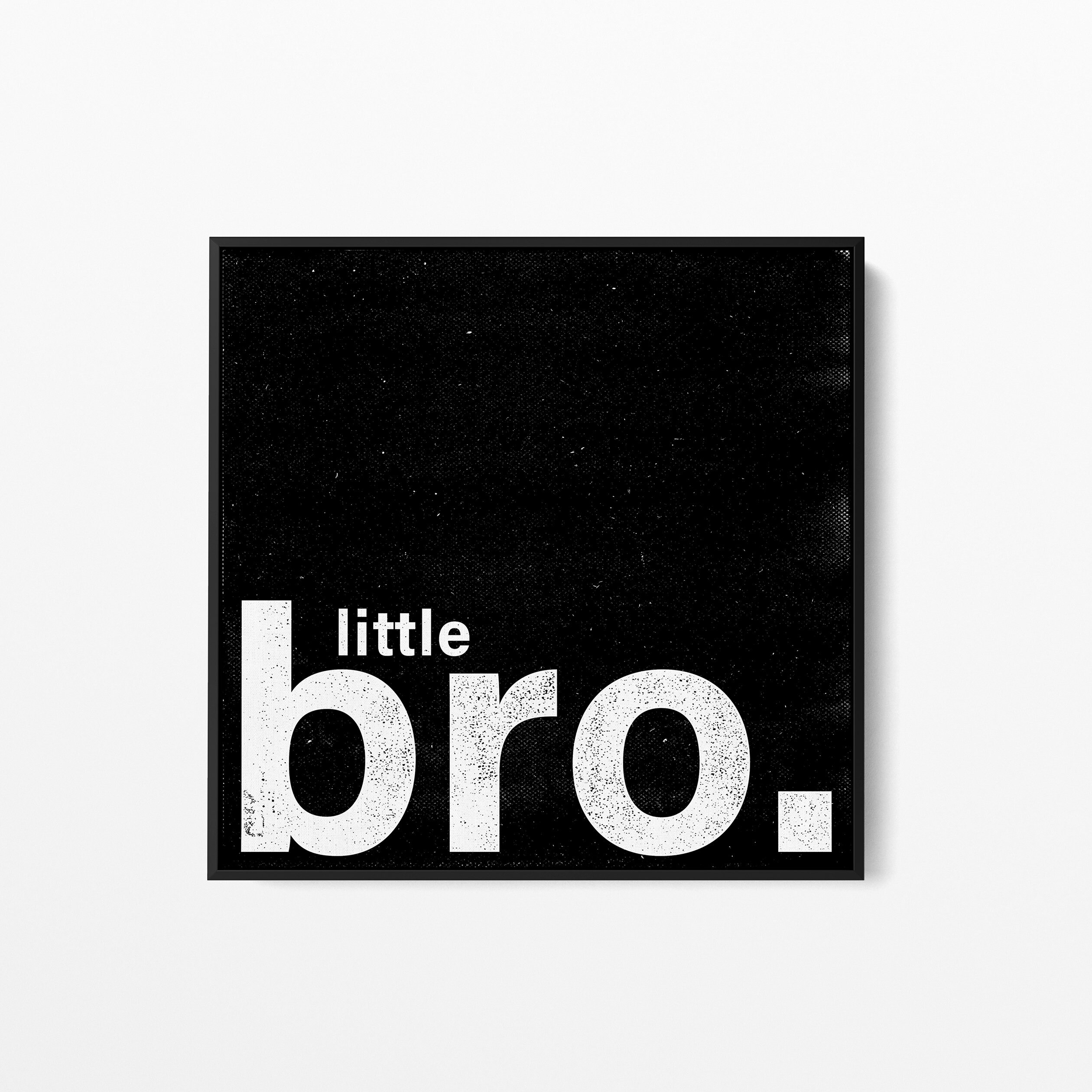 Little Bro Canvas Sign Boys Room Wall Art Boys Room Decor | Etsy