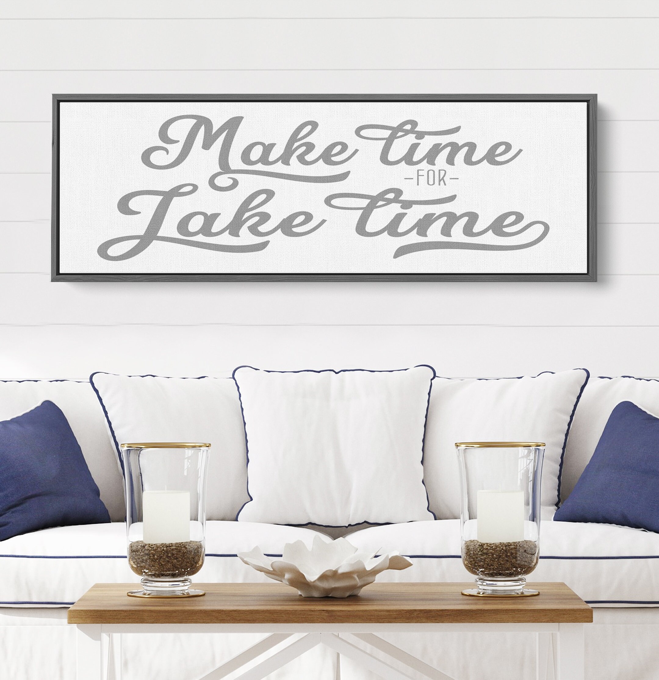 Lake House Sign | Make Time for Lake Time | Lake Wall Decor for Entry ...
