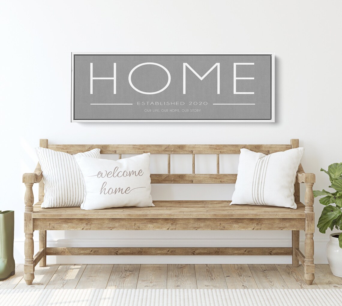 Personalized Home Sign Our Story Our Life Living Room | Etsy