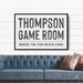 Personalized Family Game Room Sign Modern Farmhouse Wall - Etsy