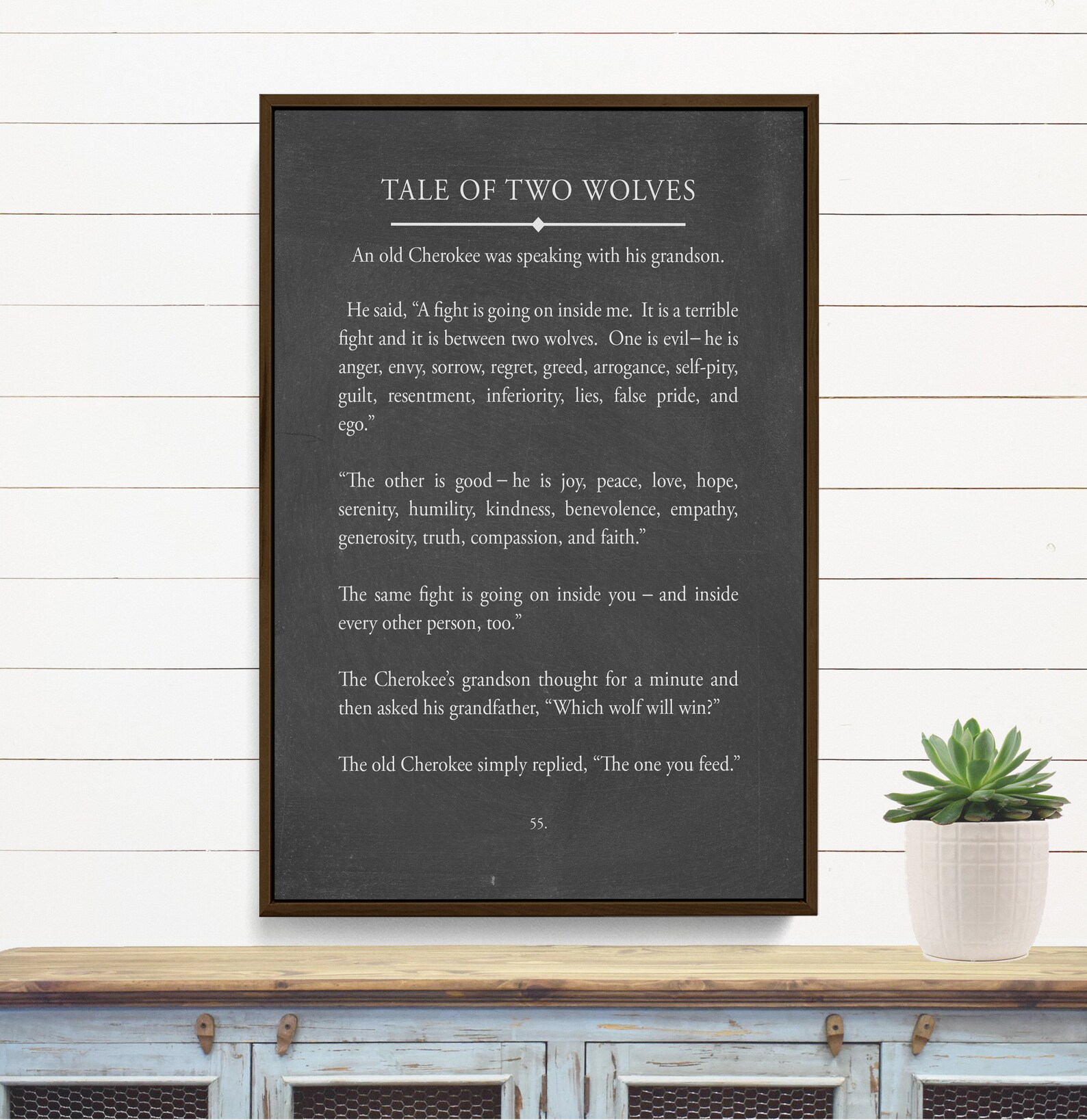 The Story of Two Wolves Book Page Quote Cherokee Tale - Etsy