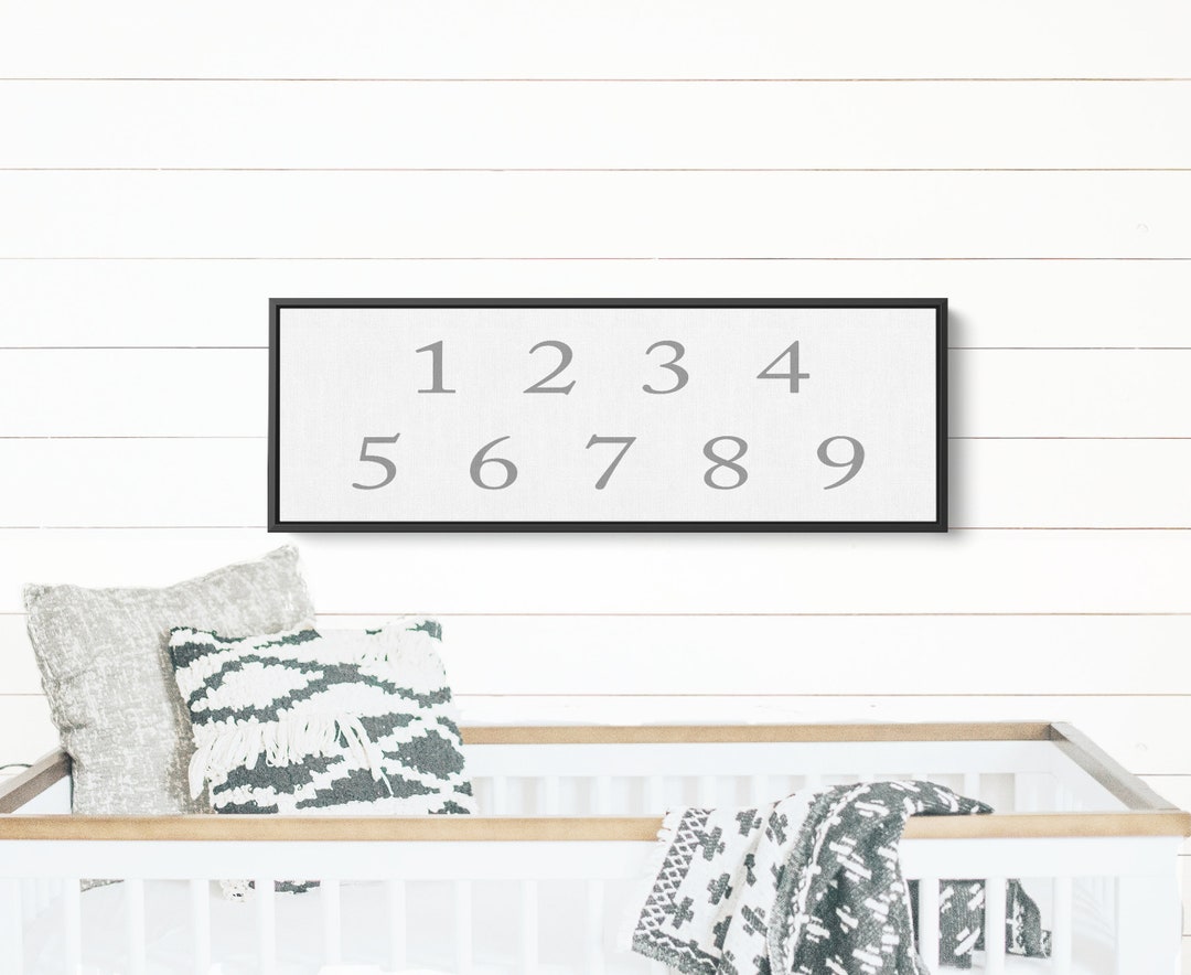 Playroom Wall Decor | Numbers Wall Art | Boy or Girl Wall Hanging ...