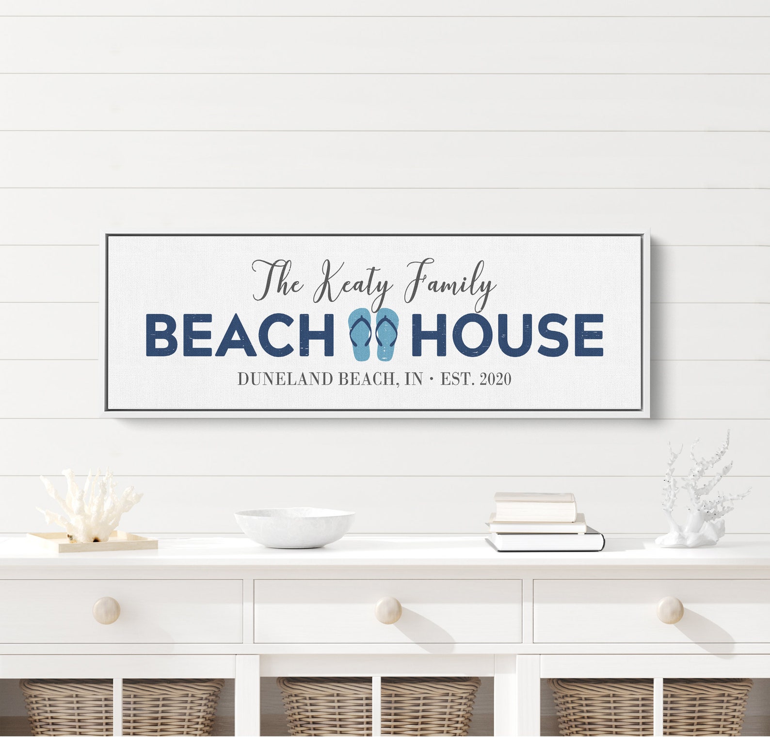 Personalized Beach House Sign Beach House Wall Decor Beach | Etsy