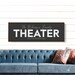Personalized Theater Room Sign | Theater Decor With Last Name and ...