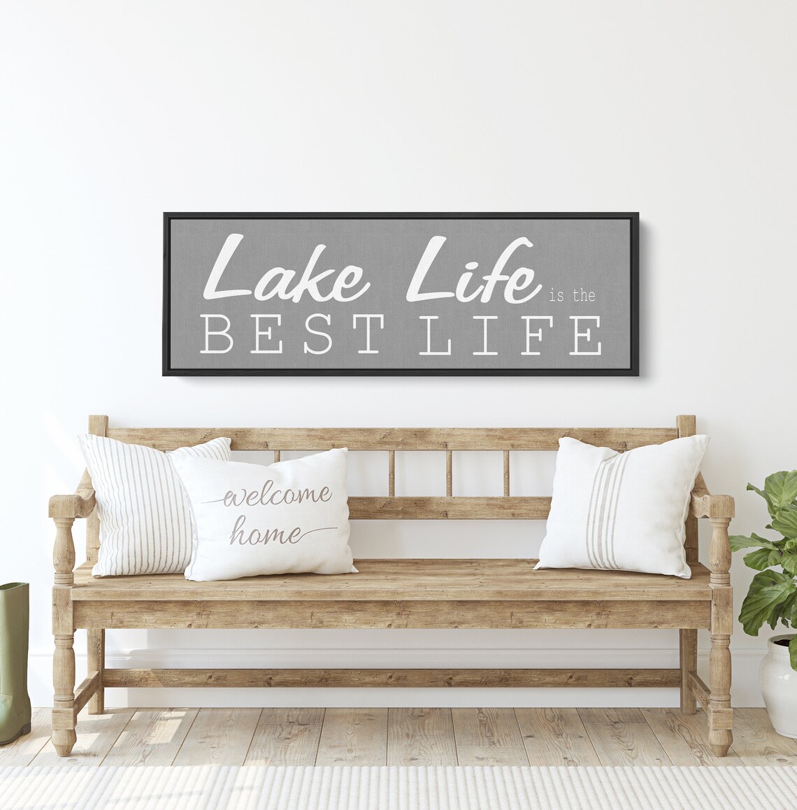 Lake Life is the Best Life | Sign Above Bed for Lake House | Lake Wall ...