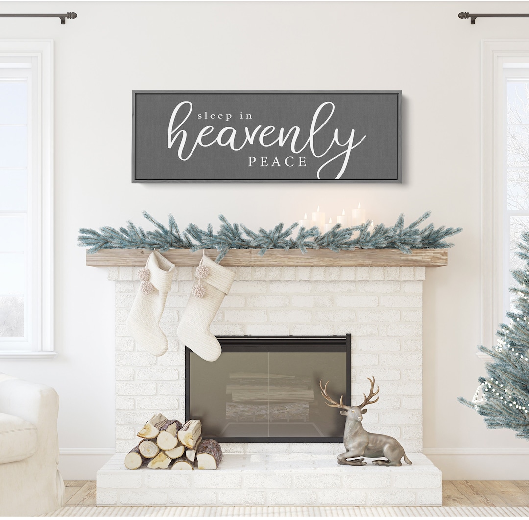Large Christmas Sign | Modern Christmas Wall Hanging | Sleep in ...