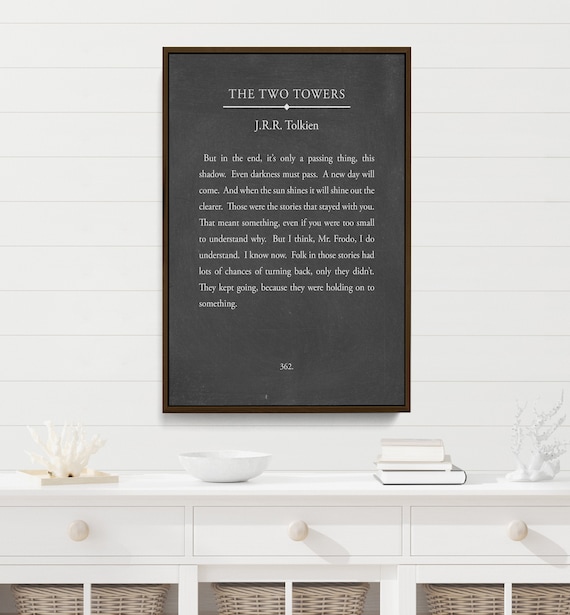 JRR Tolkien Quote Tolkien Wall Art Lord of the Rings Quote | Etsy