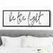 Be the Light Sign Inspirational Wall Decor - Etsy