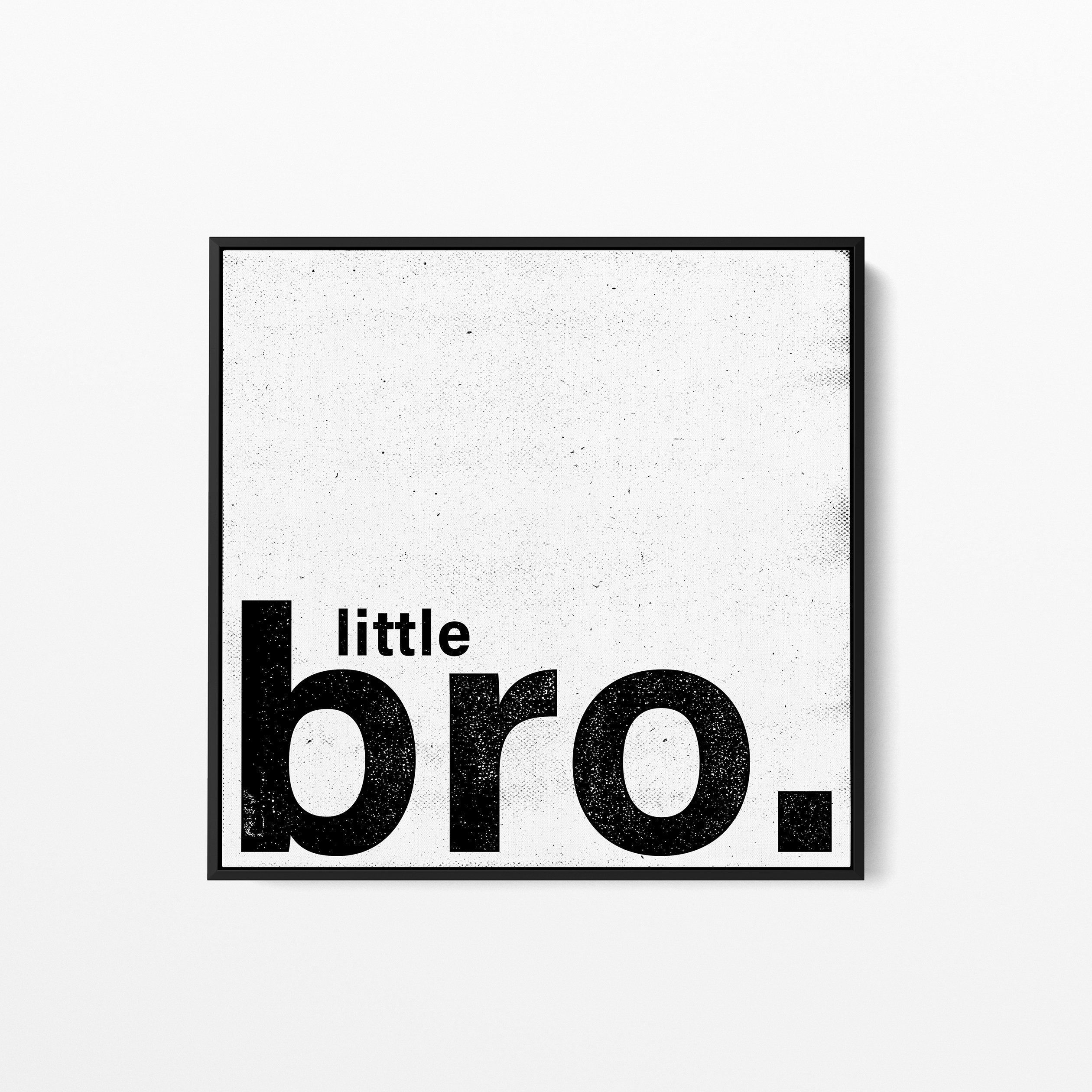 Little Bro Canvas Sign | Boys Room Wall Art | Boys Room Decor | Big ...