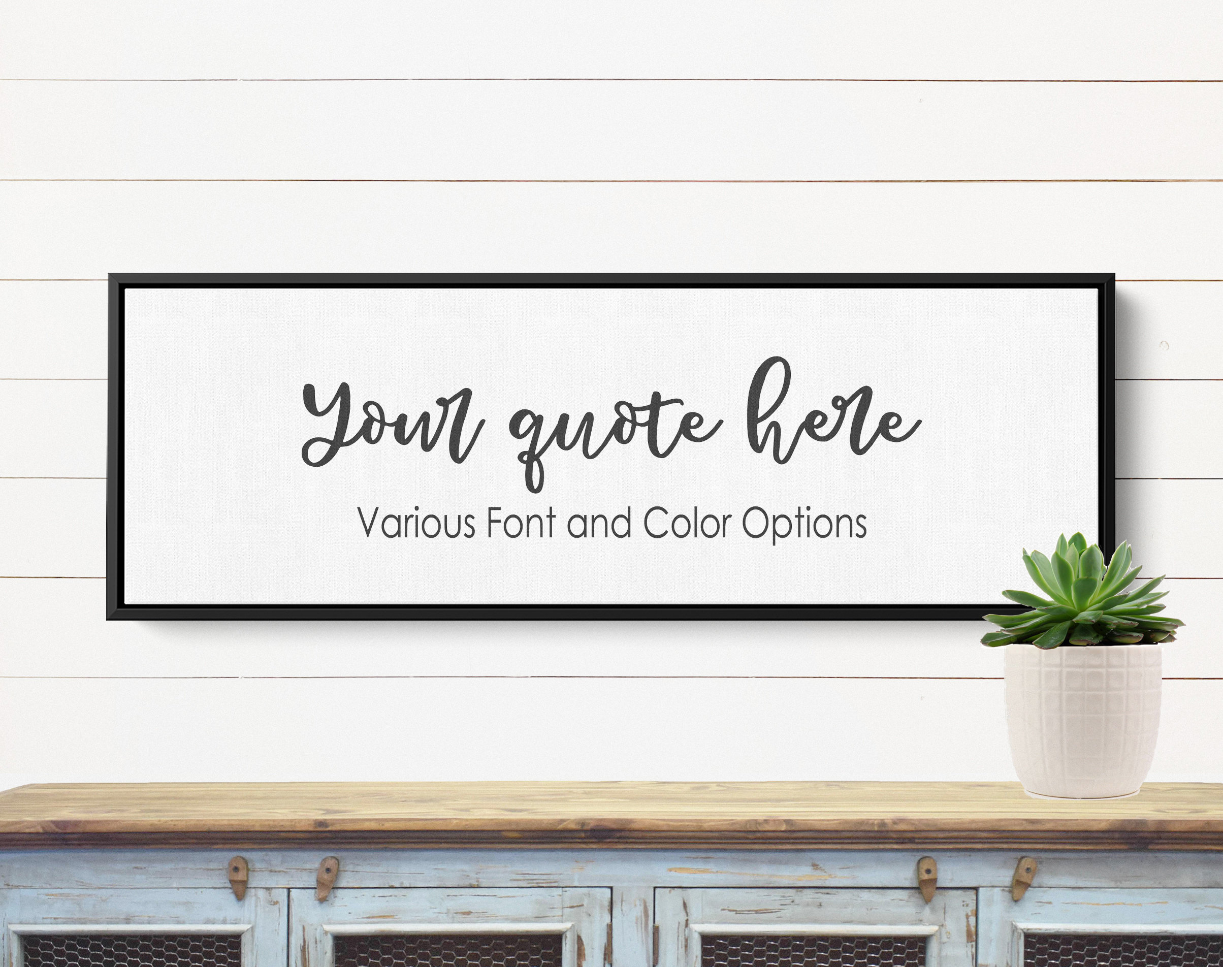 Create Your Own Custom Canvas Quote Sign Using A Saying You | Etsy
