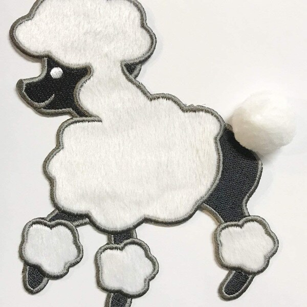 Poodle Applique - Etsy