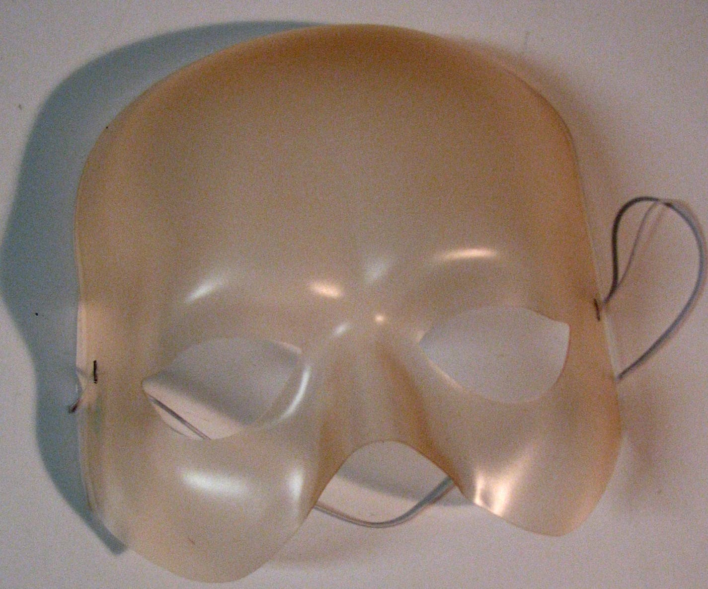 Transparent Unpainted Oversize Half Mask With Elastic Paint Your Own - Etsy