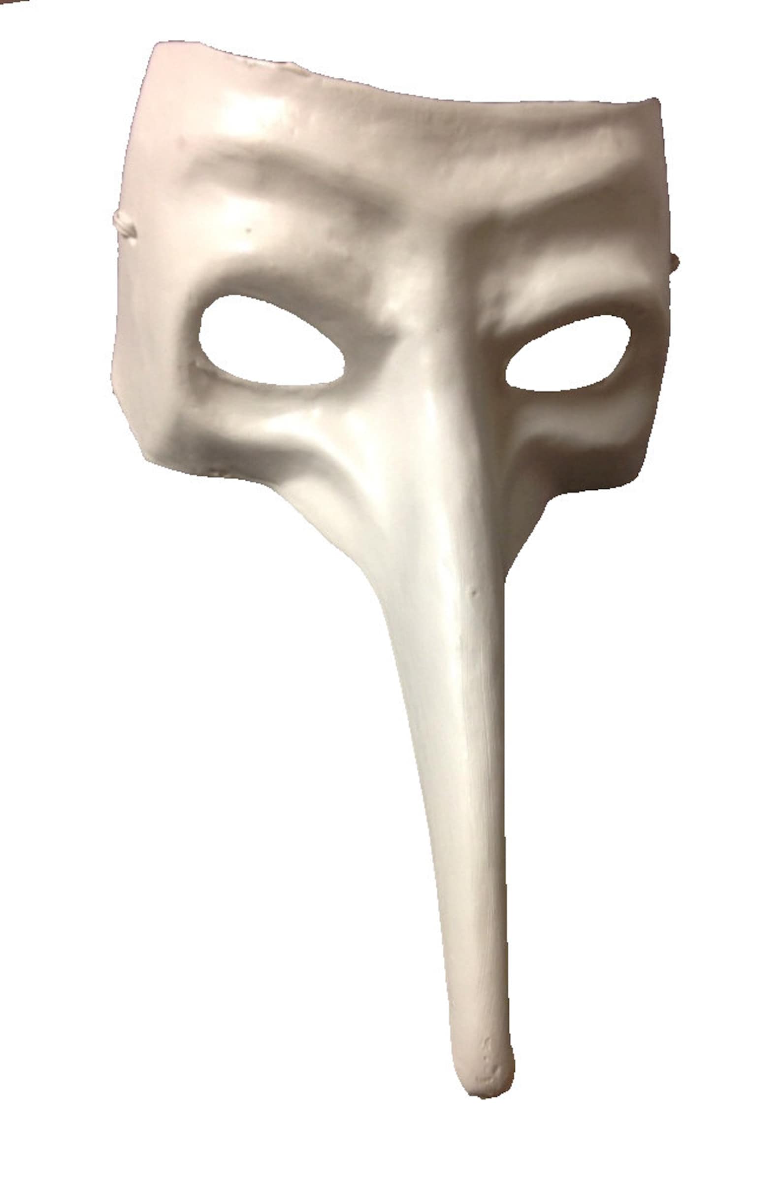Paint Your Own Long Nose Casanova Paper Mache Mask With Elastic - Etsy