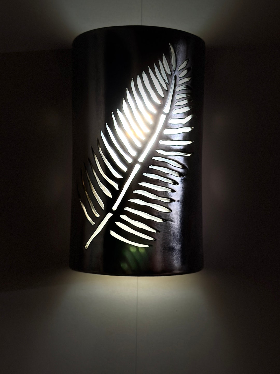 Coastal Palm Leaf Wall Sconce for Exterior or Interior Decor - Fern ...