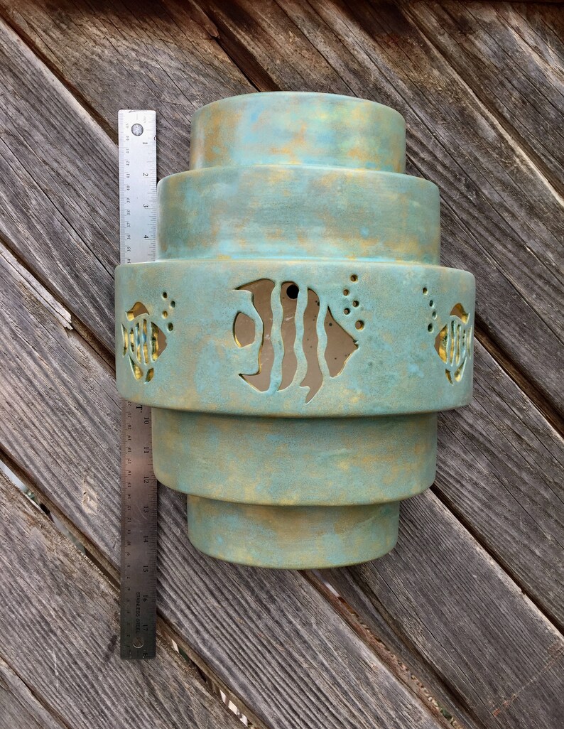 Fish Swimming Outdoor Wall Sconces for Exterior Lighting - Etsy